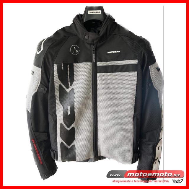 Giacca Moto Spidi Progressive Net Grigio Nero 083 Traforata Protezioni